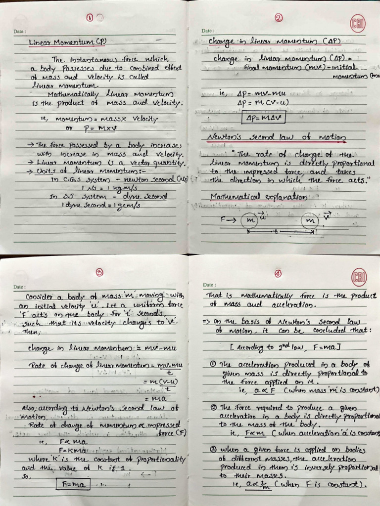 Momentum - Notes (LX - Jasmine) | PDF