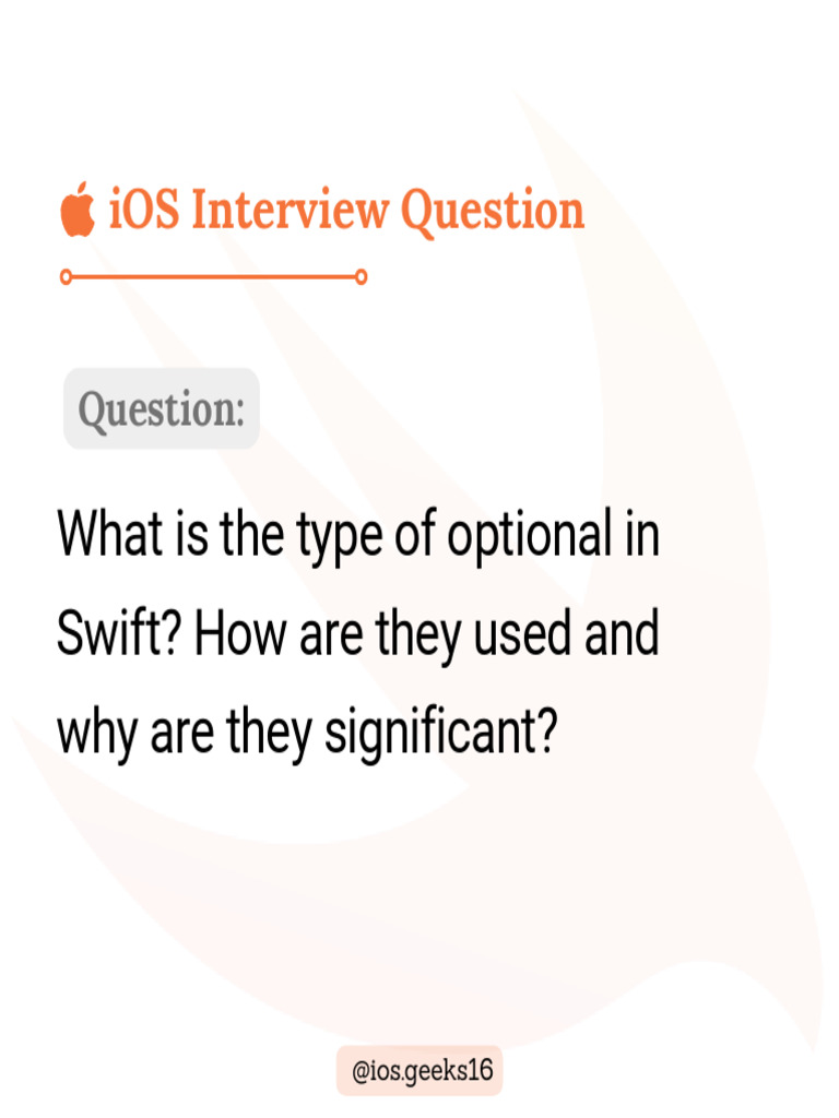 Swift Optionals Explained | PDF | Art | Technology & Engineering
