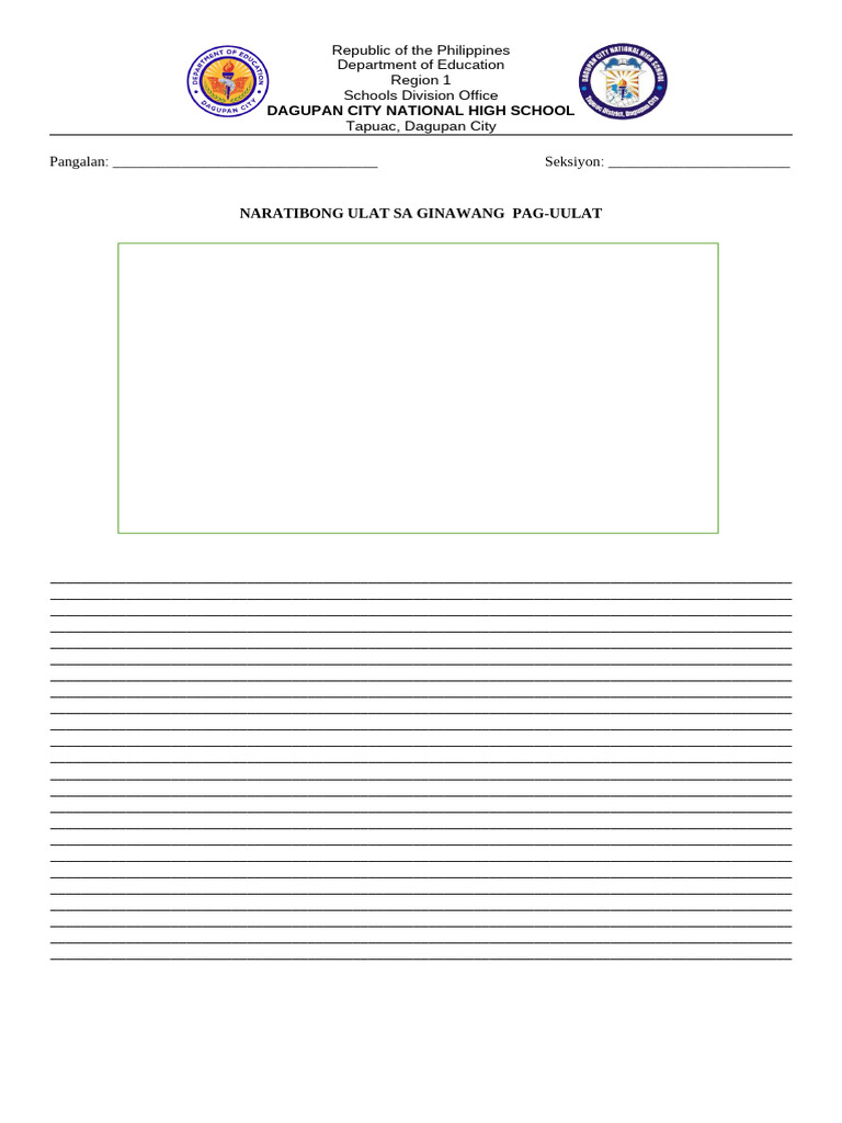 Narrative Report Template | PDF