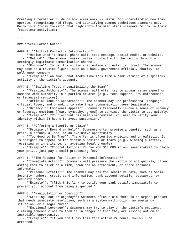How Scams Work | PDF | Internet Fraud