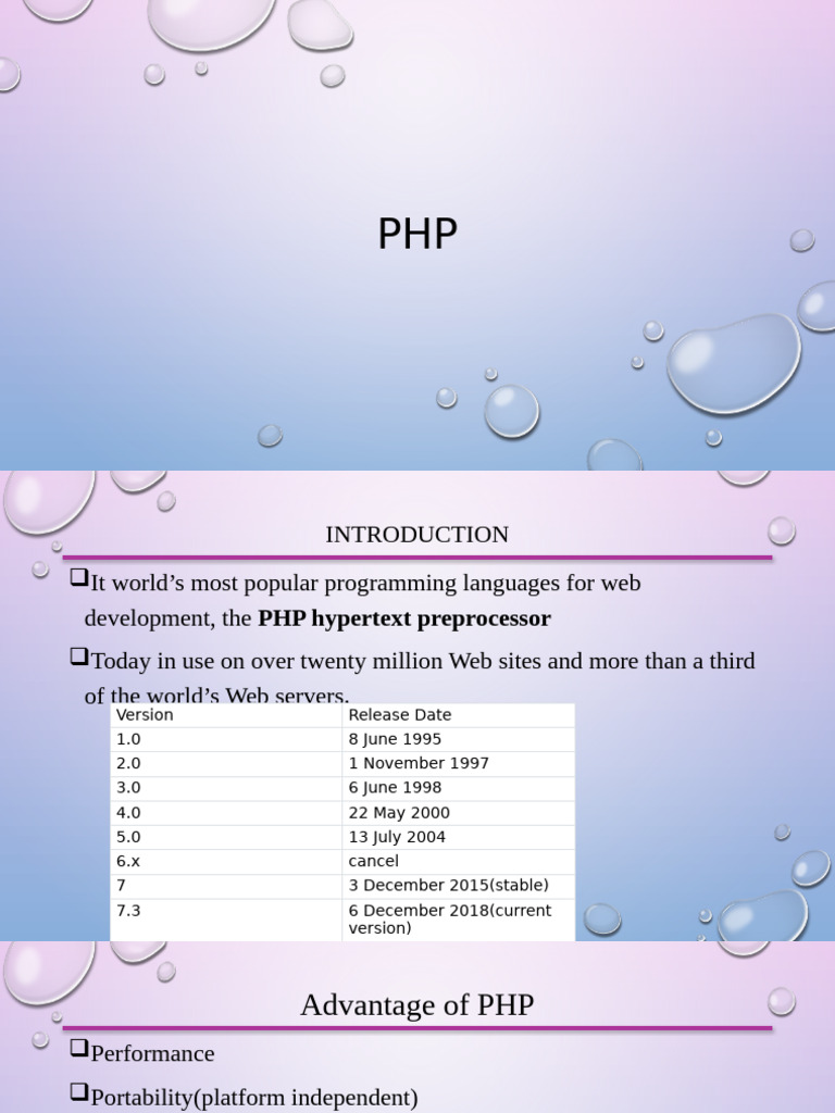 PHP | PDF | Php | Computer Programming PHP | PDF | Php | Computer Programming