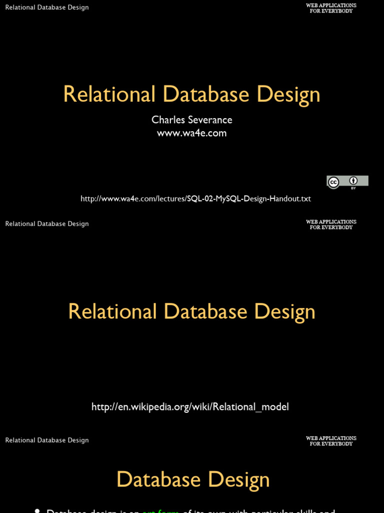 Relational Database Design Essentials | PDF | Relational Model | Relational Database