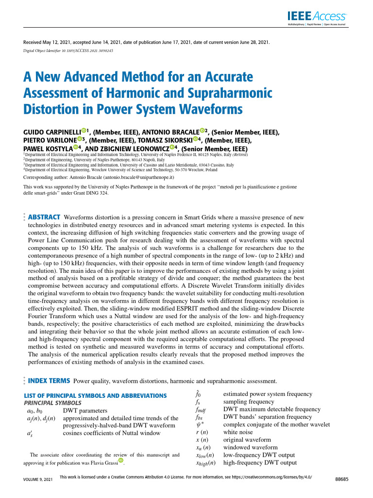 A New Advanced Method For An Accurate Assessment of Harmonic and Supraharmonic Distortion in ...