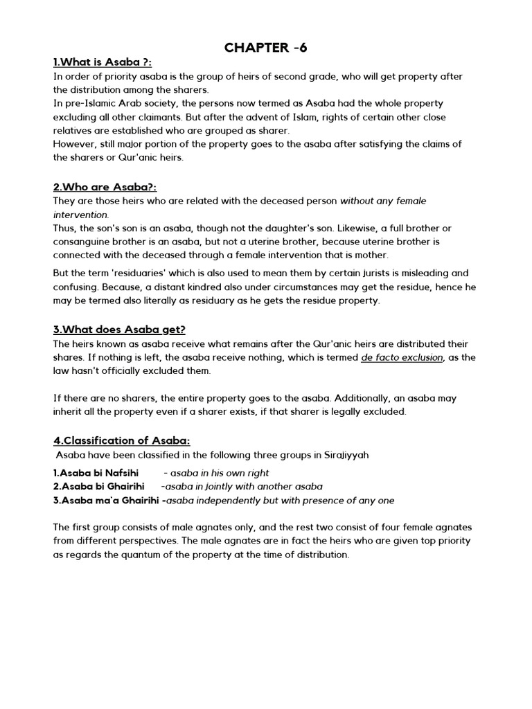 Law of Inheritance 6 | PDF | Inheritance