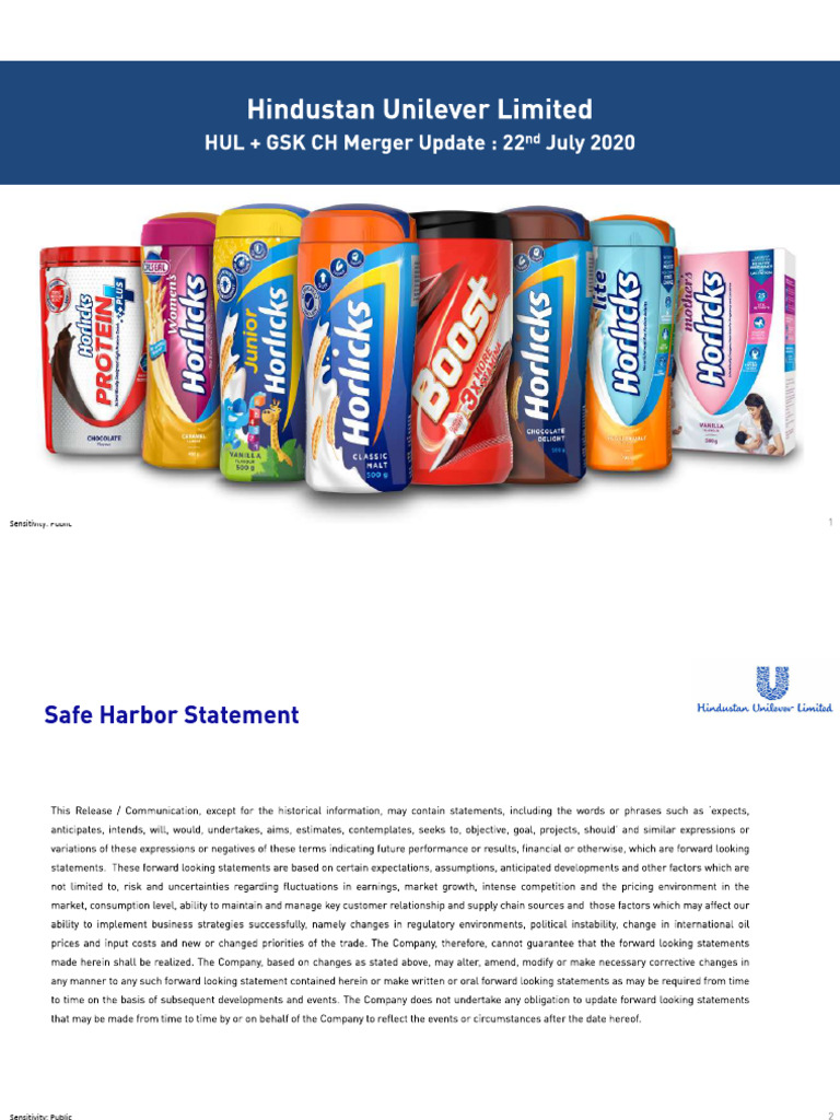 GSK CH Merger Update July Presentation Tcm1255 553394 1 en | PDF