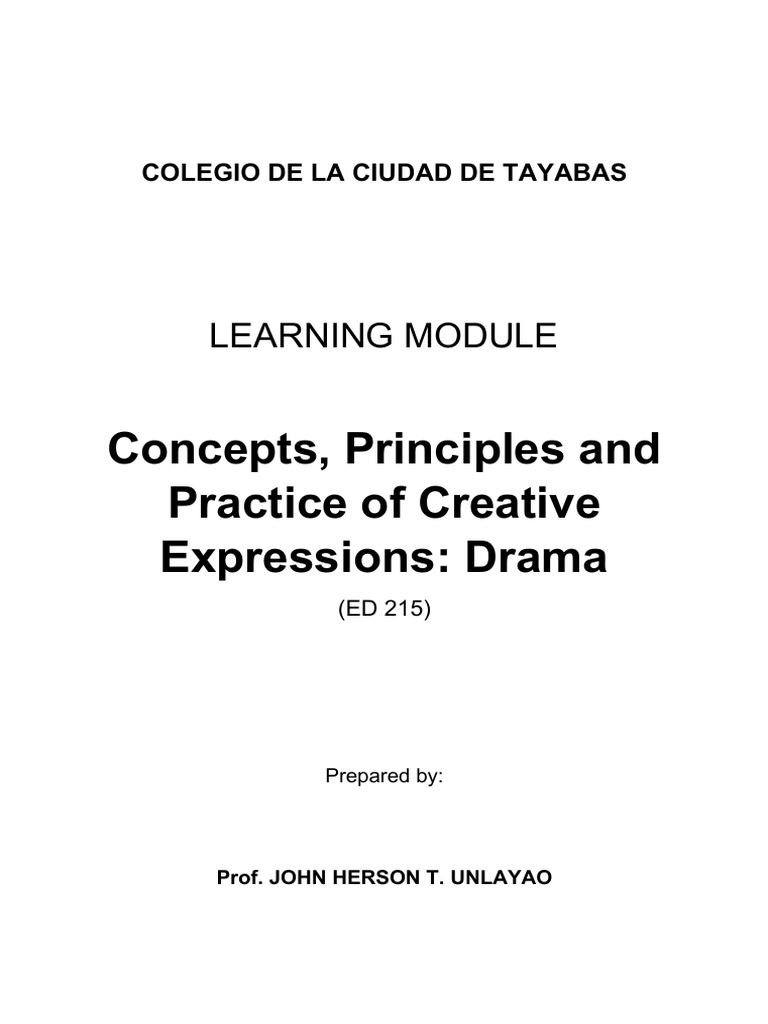 CLM Concepts-Principles-Practice Drama Prof.-Unlayao | PDF | Theatre ... CLM Concepts-Principles-Practice Drama Prof.-Unlayao | PDF | Theatre ...