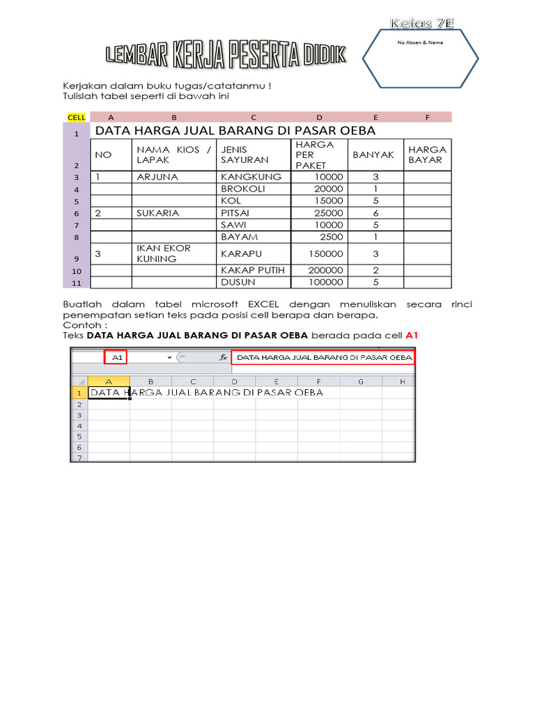 LKPD Analisis Data Excel | PDF