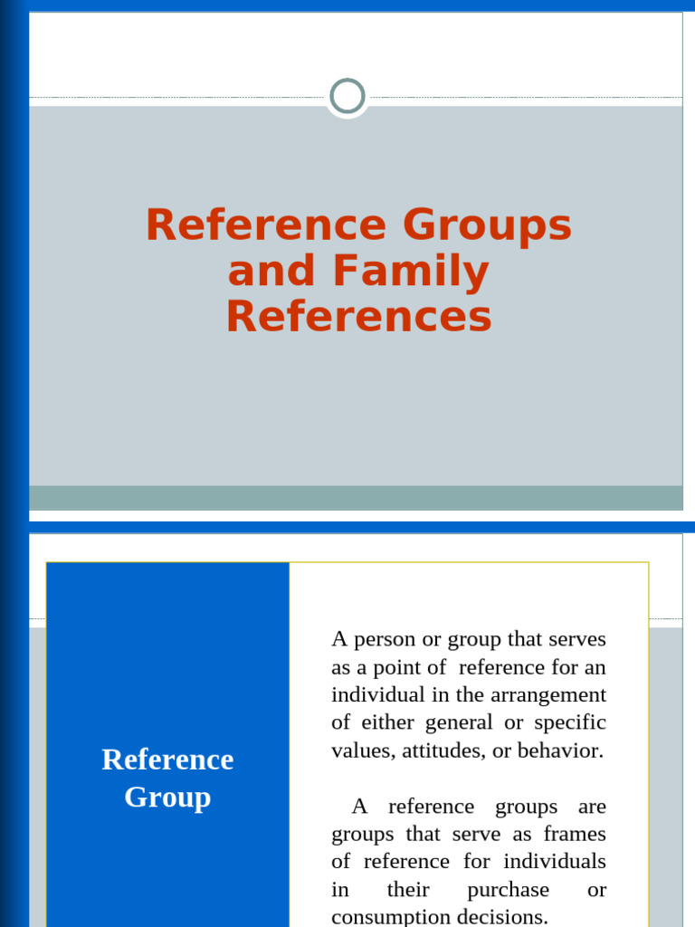Understanding Reference Groups in Consumer Behavior | PDF | Behavior ...