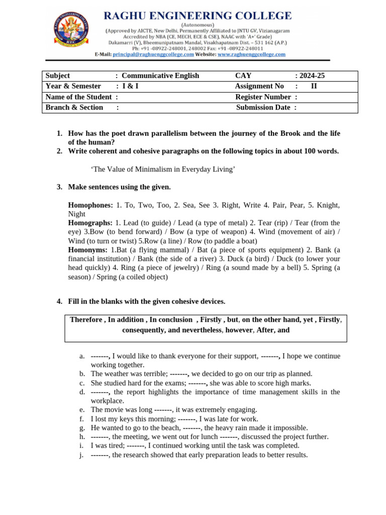 Unit II Assignment 24-25 | PDF | System Unit II Assignment 24-25 | PDF | System