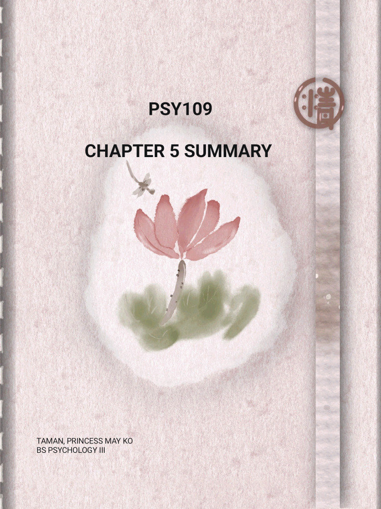 Chapter 5 Summary | PDF