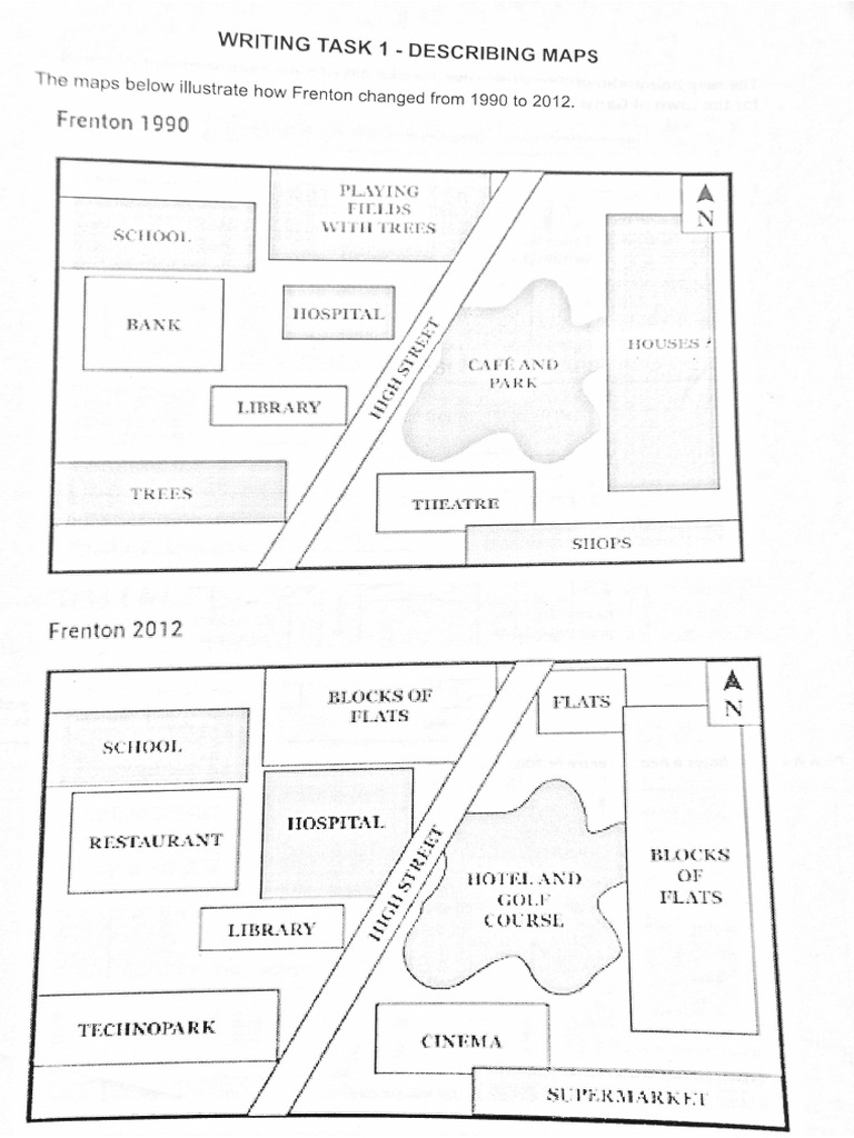 Ielts Writing Task 1 Describing Map Pdf