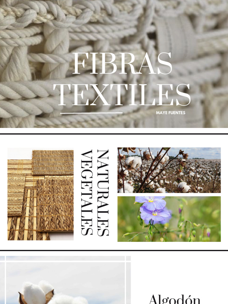Fibras Textiles Naturales | PDF | Fibra sintética | Textiles
