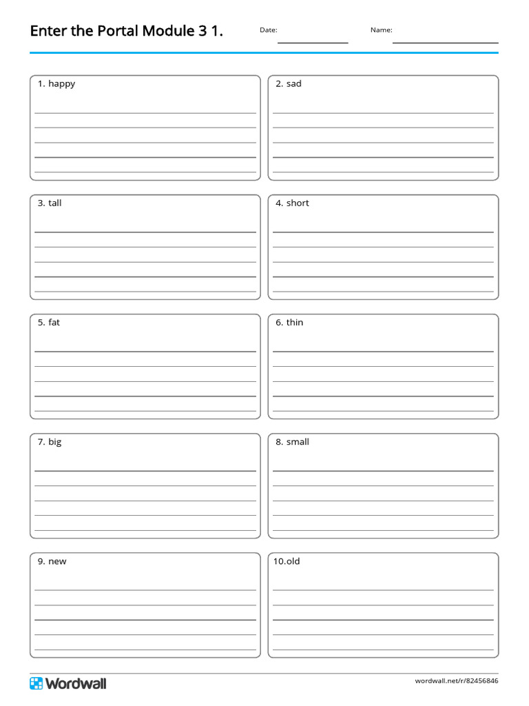 Enter The Portal Module 3 1 Writing Frame | PDF