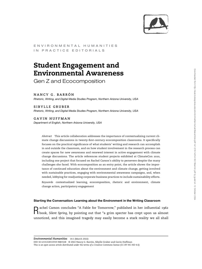Environmental Humanities in Practice Editorials | PDF | Sustainability ...
