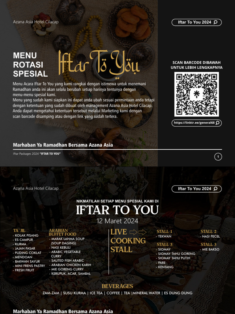 AAHC-Iftar Packages Menu 2024 | PDF | Curry | Soup