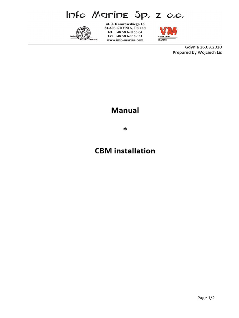 CBM Instruction For Attaching Measurement Points | PDF