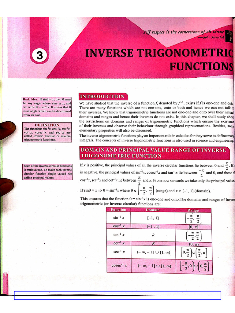 Inverse Trigo CALCULUS | PDF | Science & Mathematics