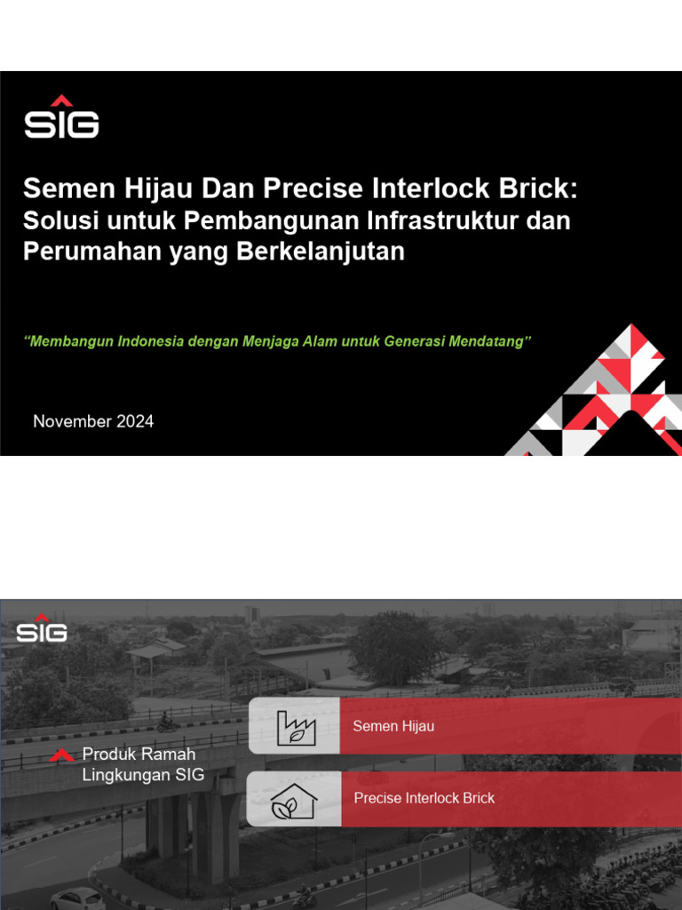Semen Hijau Dan Bata Interlock-Konstruksi Indonesia ICE BSD - Final | PDF