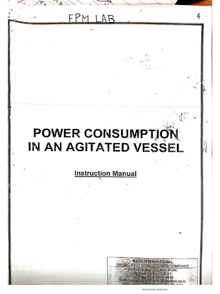 Fpm&mto Lab Manual | PDF