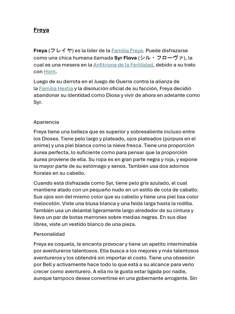 Freya | PDF | Belleza