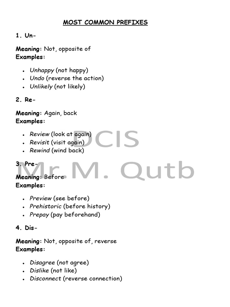Not, Opposite of (Not Happy) (Reverse The Action) (Not Likely) | PDF ...