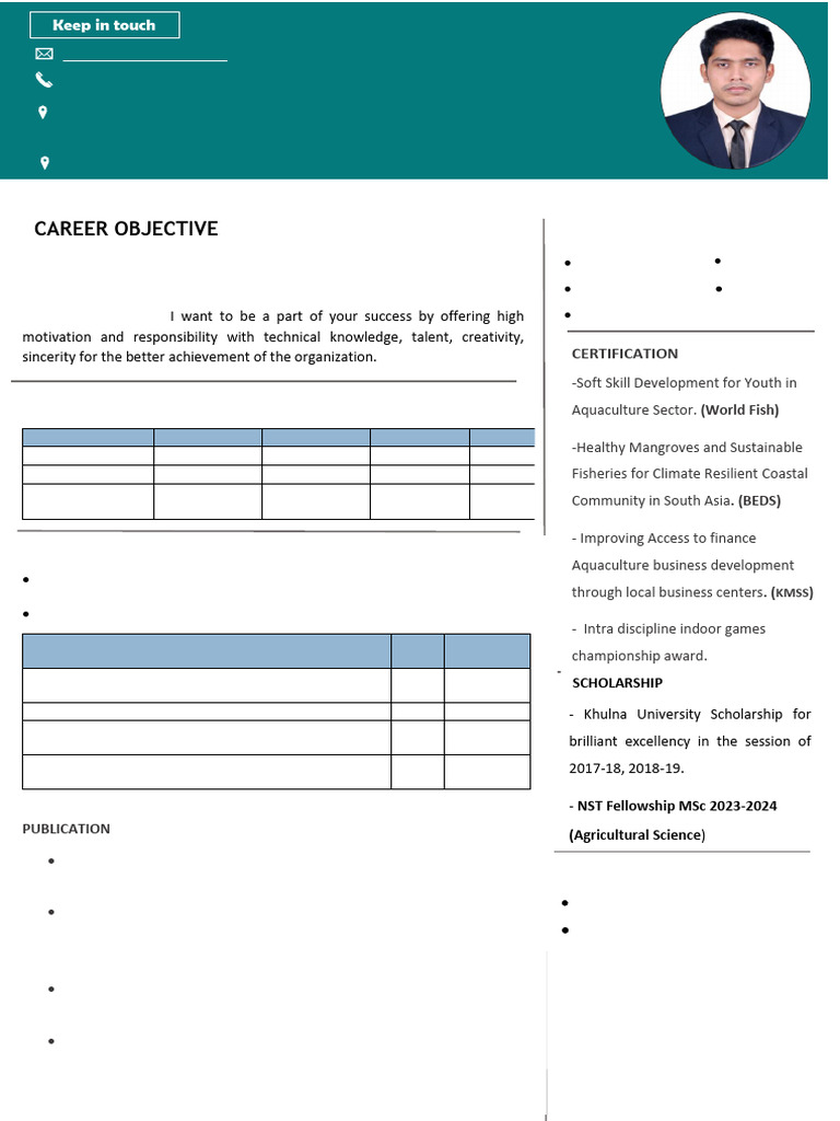 Rakib cv | PDF | Aquaculture