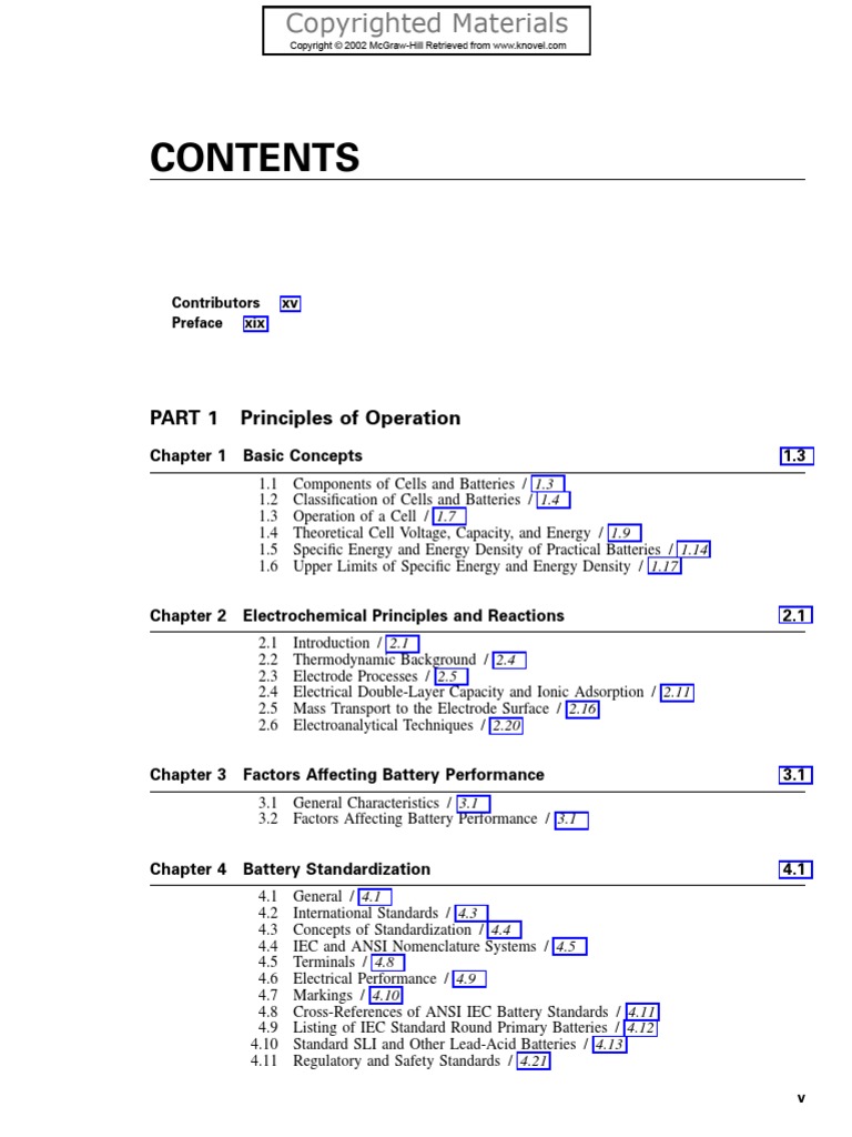 Handbook of Batteries (3rd Edition) | PDF | Battery (Electricity ...
