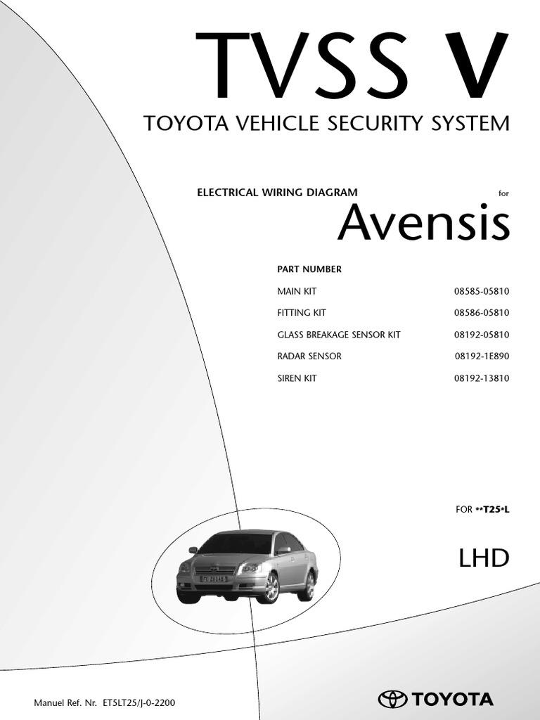 EWD For TVSS V 08585-05810 ET5LT25-J-0-F | PDF | Toyota | Cars Of Japan