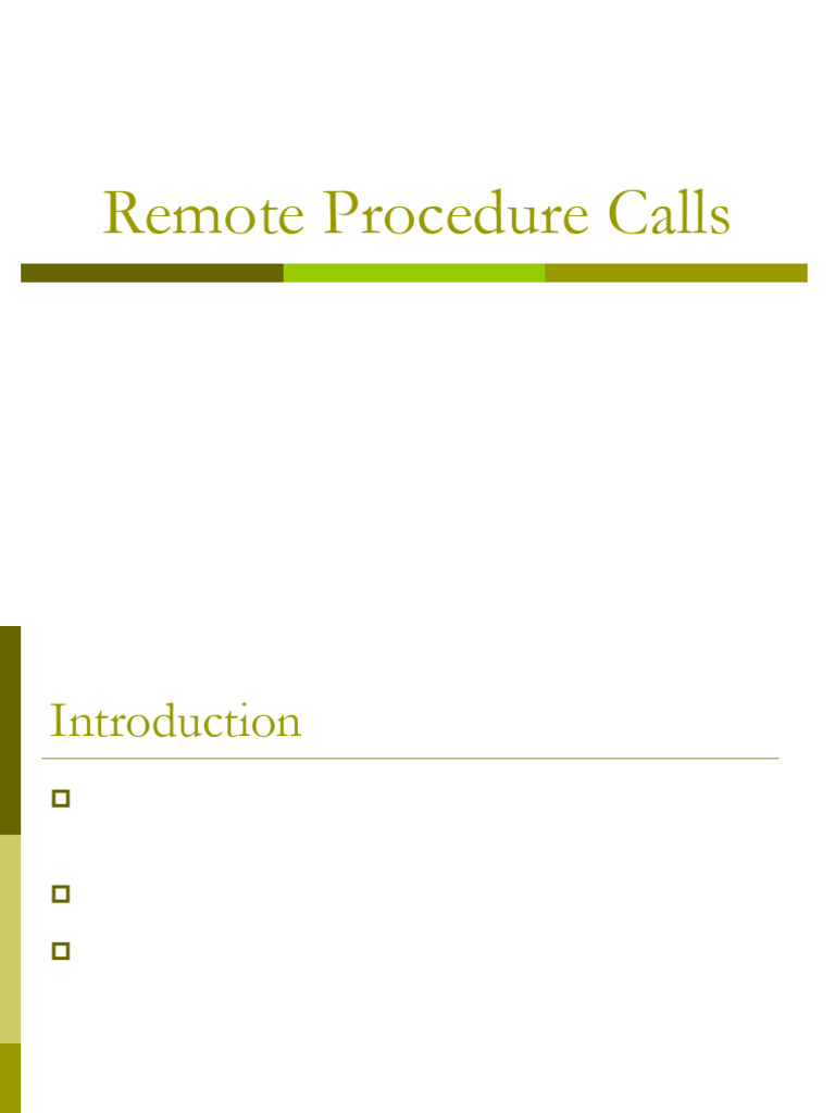 Remote Procedure Calls Pdf Parameter Computer Programming Internet Protocol Suite 1689
