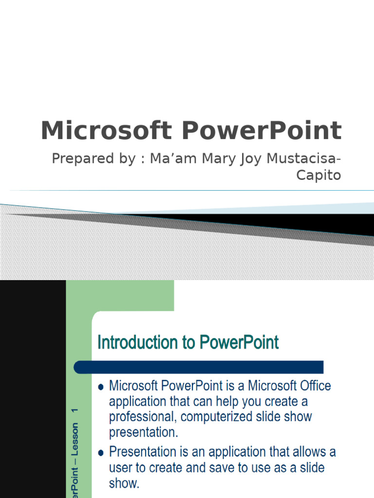 Microsoft PowerPoint | PDF