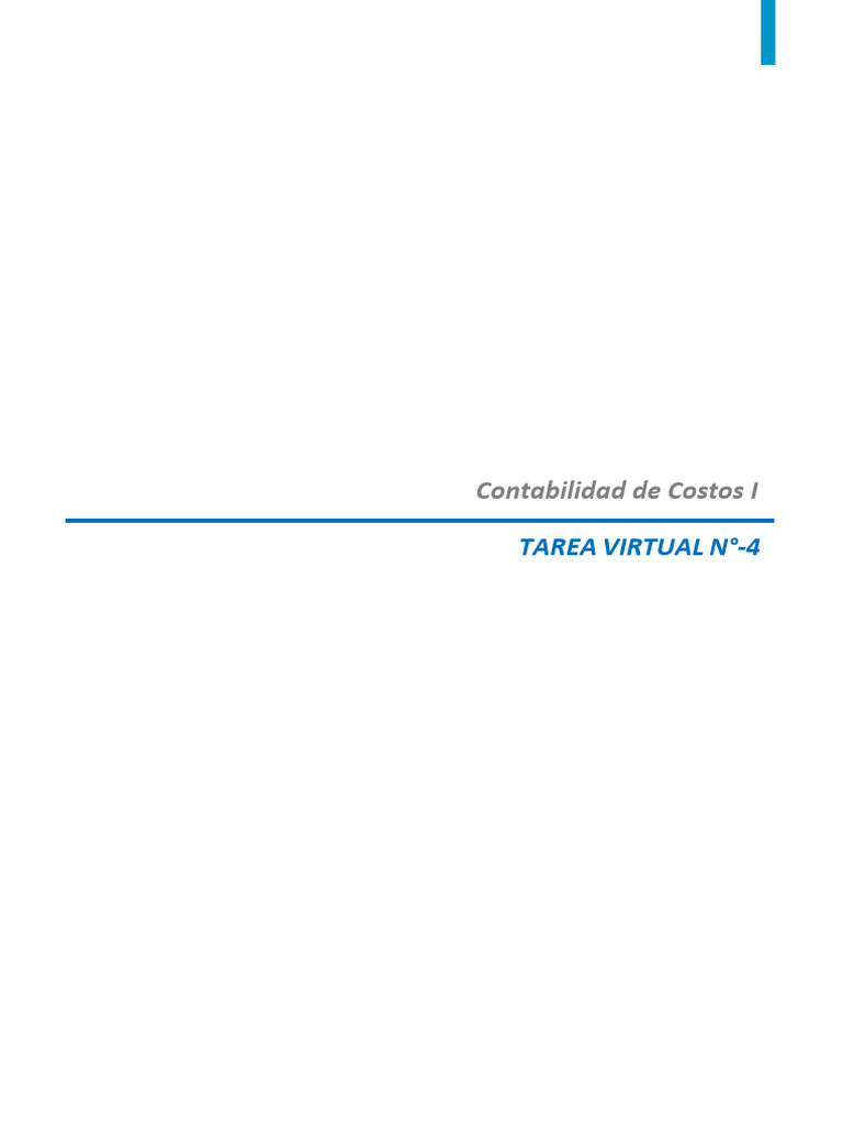 Tarea Virtual # 4 CONTABILIDAD | PDF | Contabilidad | Business