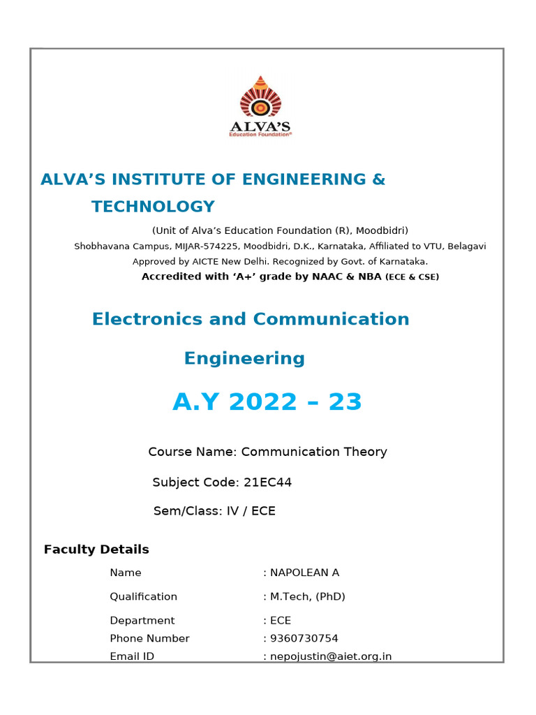 Course File Front Sheet | PDF | Computers