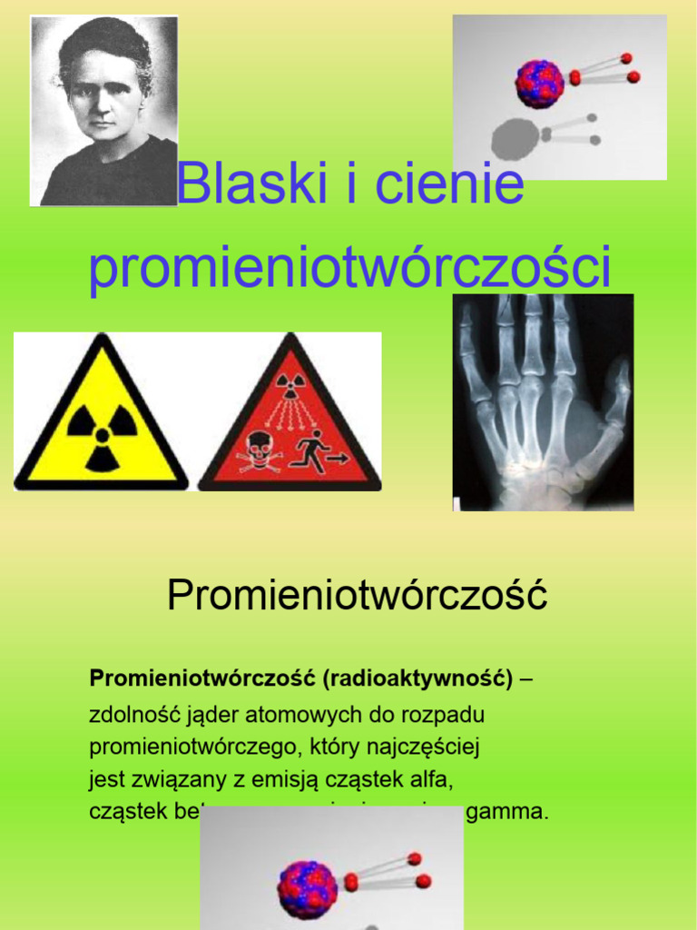 Blaski I Cienie Promieniotwórczości | PDF