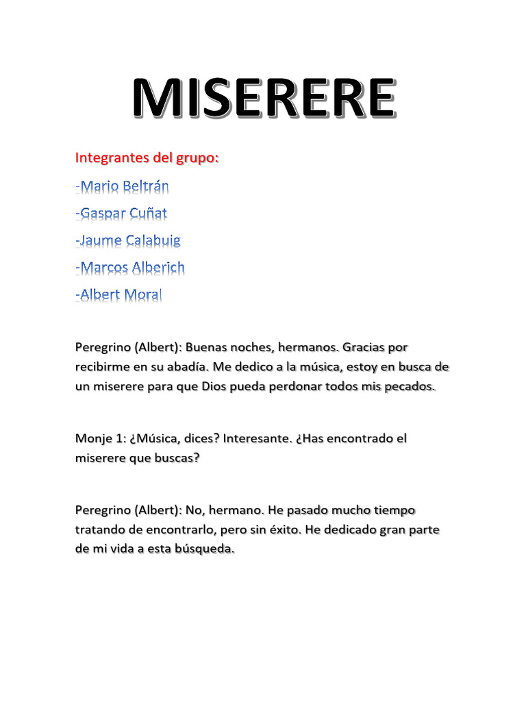 Miserere | PDF | Arte