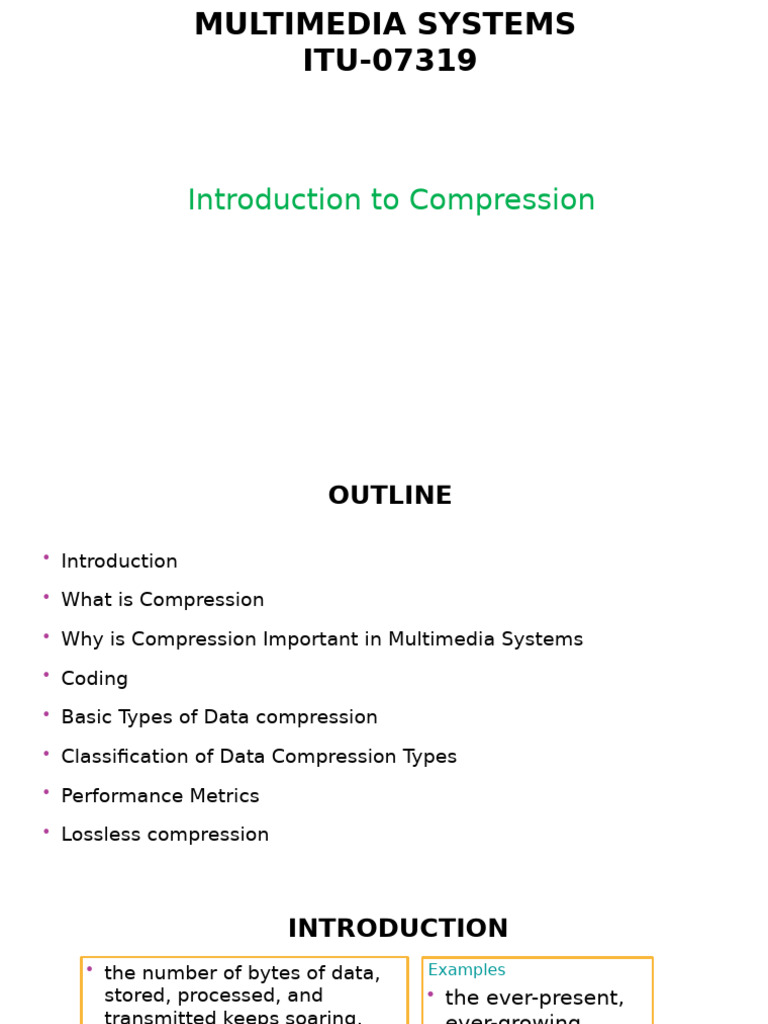 Lecture 3 Compression in Multimedia | PDF | Data Compression | Code Lecture 3 Compression in Multimedia | PDF | Data Compression | Code