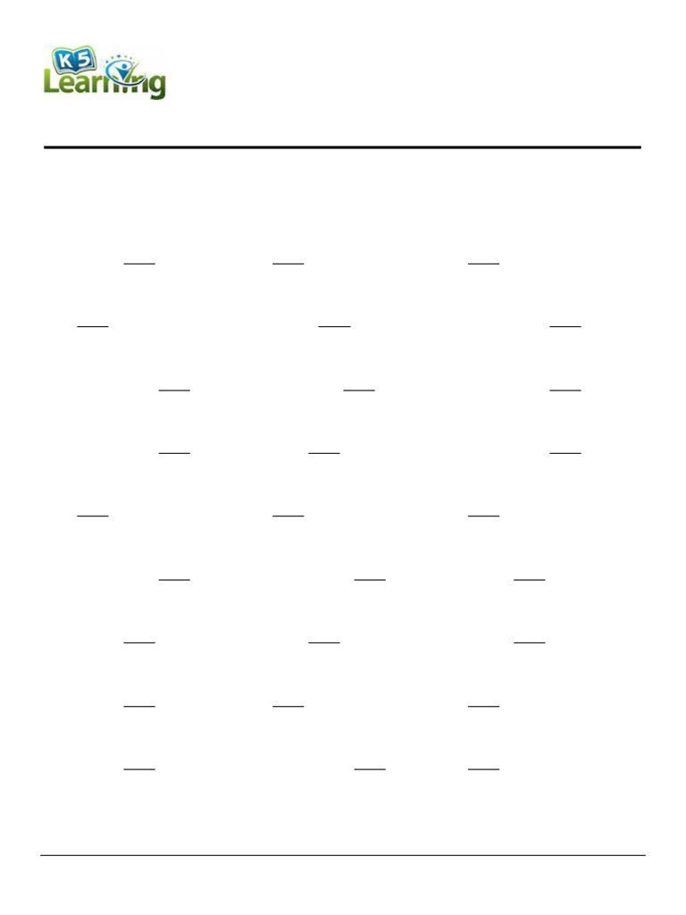 Grade 3 Division Facts Missing Number 1 12 A | PDF