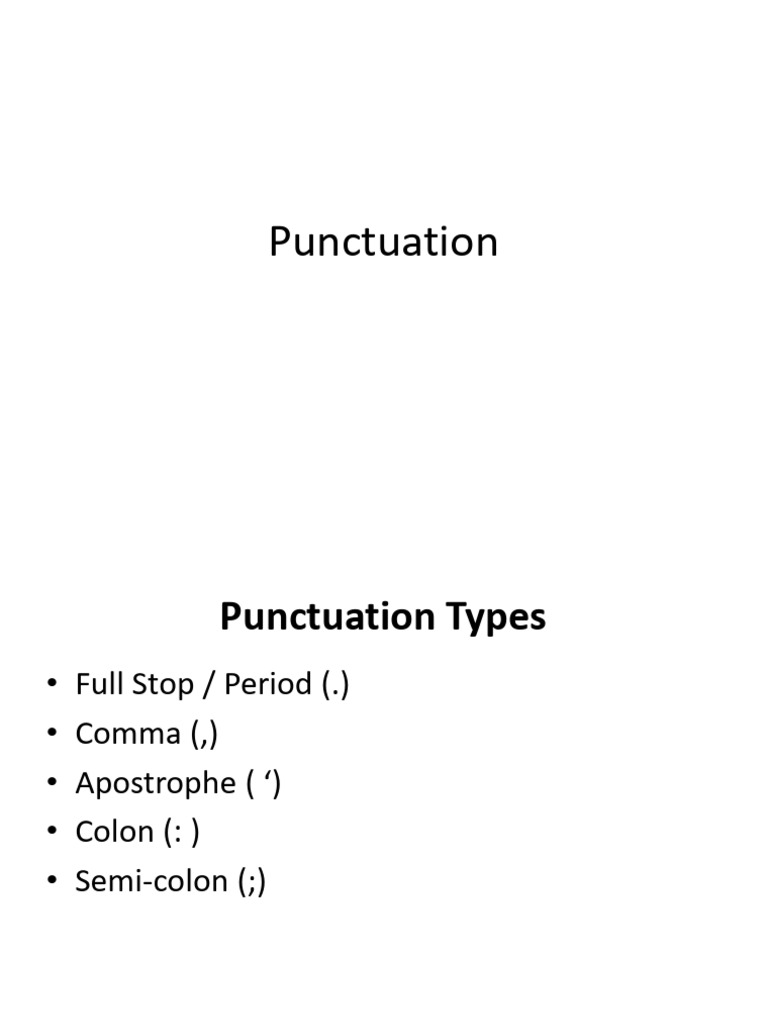 2.1 Punctuation | PDF | Comma | Sentence (Linguistics)