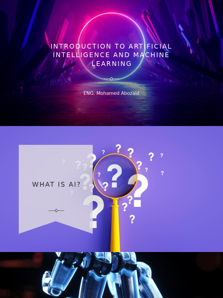 Introduction To Artificial Intelligence and Machine Learning | PDF | Artificial Intelligence ...