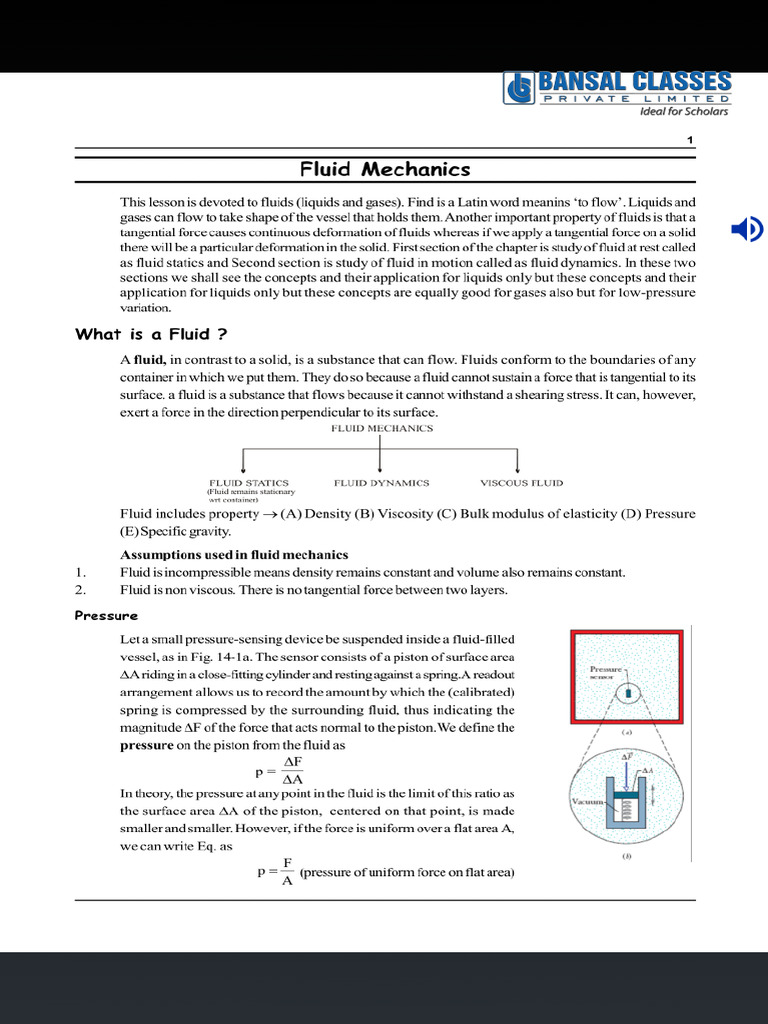 Fluid Mechanic Surface Tension - Viscosity | PDF