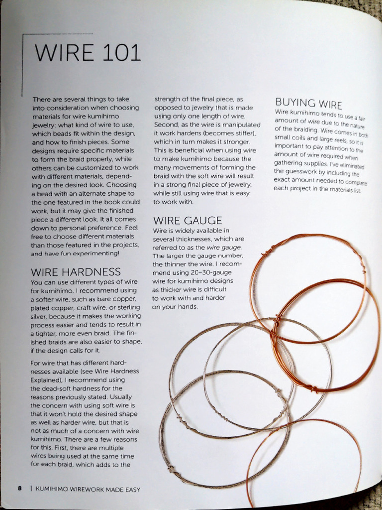 Kumihimo Wirework (1)-4 | PDF | Wire | Manufactured Goods