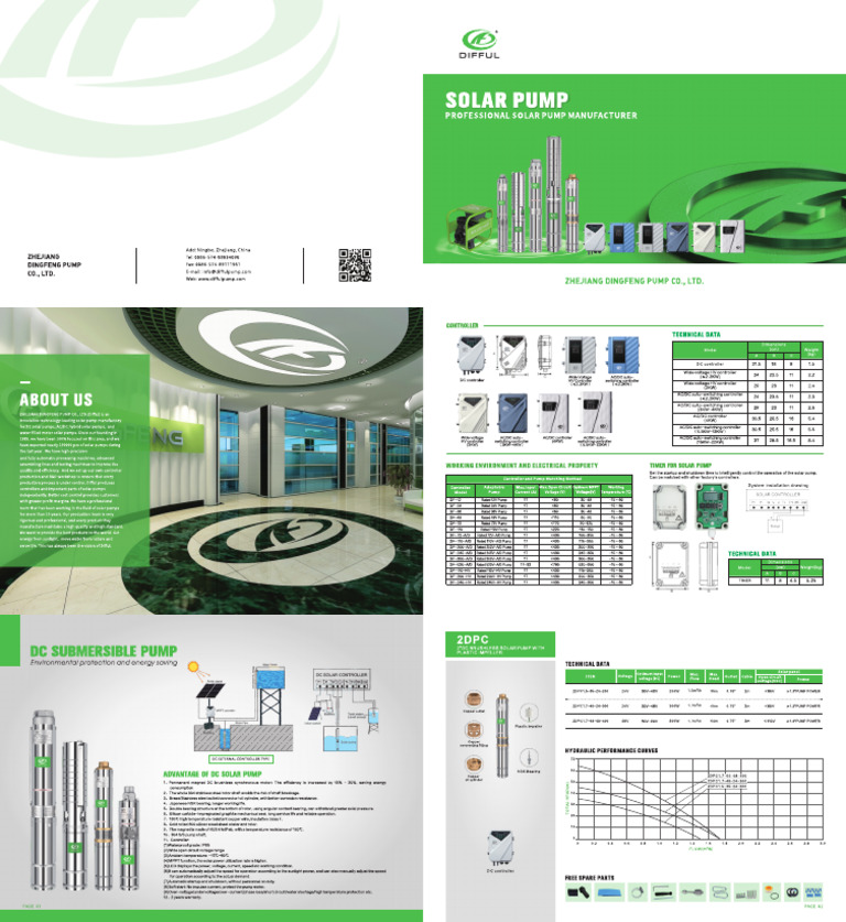 Difful Solar Pump Catalog - 2409 Sunmax Solar | PDF