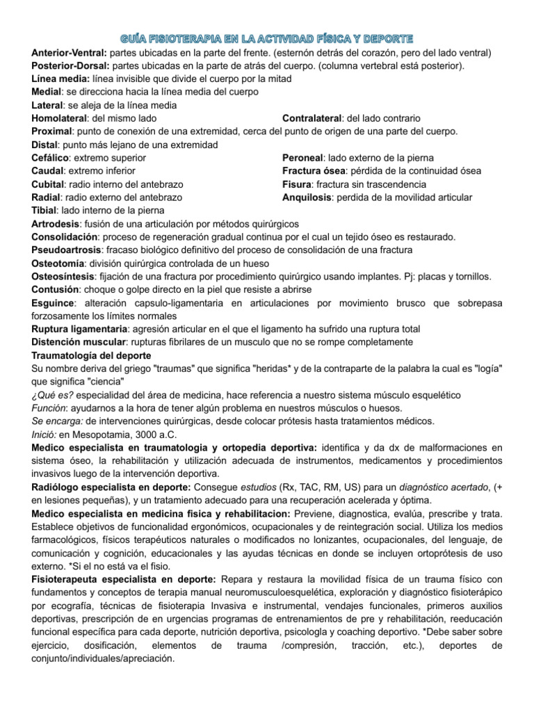 Guía Act - FísicaYDeporte | PDF | Terapia física