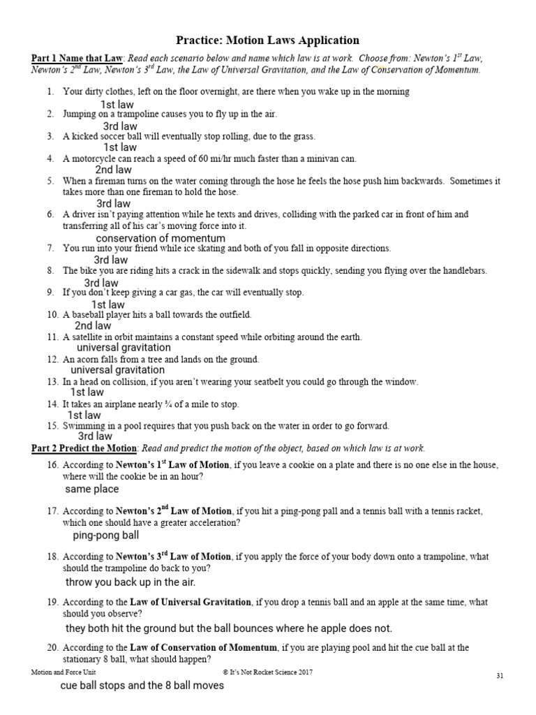 Kami Export - Serenity Richards - Forces & Newton's Laws(1) (1) | PDF ...