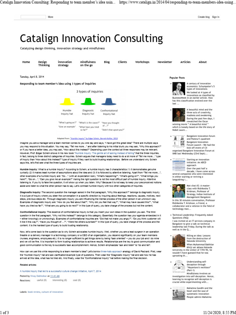 Catalign Innovation Consulting: Catalyzing Design Thinking, Innovation ...