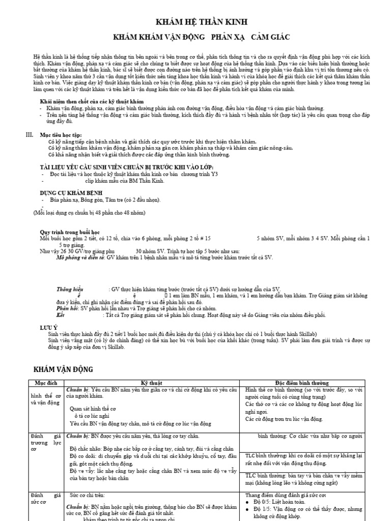 SV GV HDTH KhamHeThanKinh 2024 | PDF