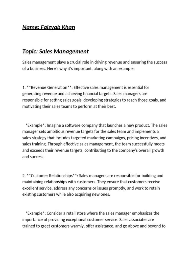 Name - Sales Management K-WPS Office | PDF | Sales | Marketing