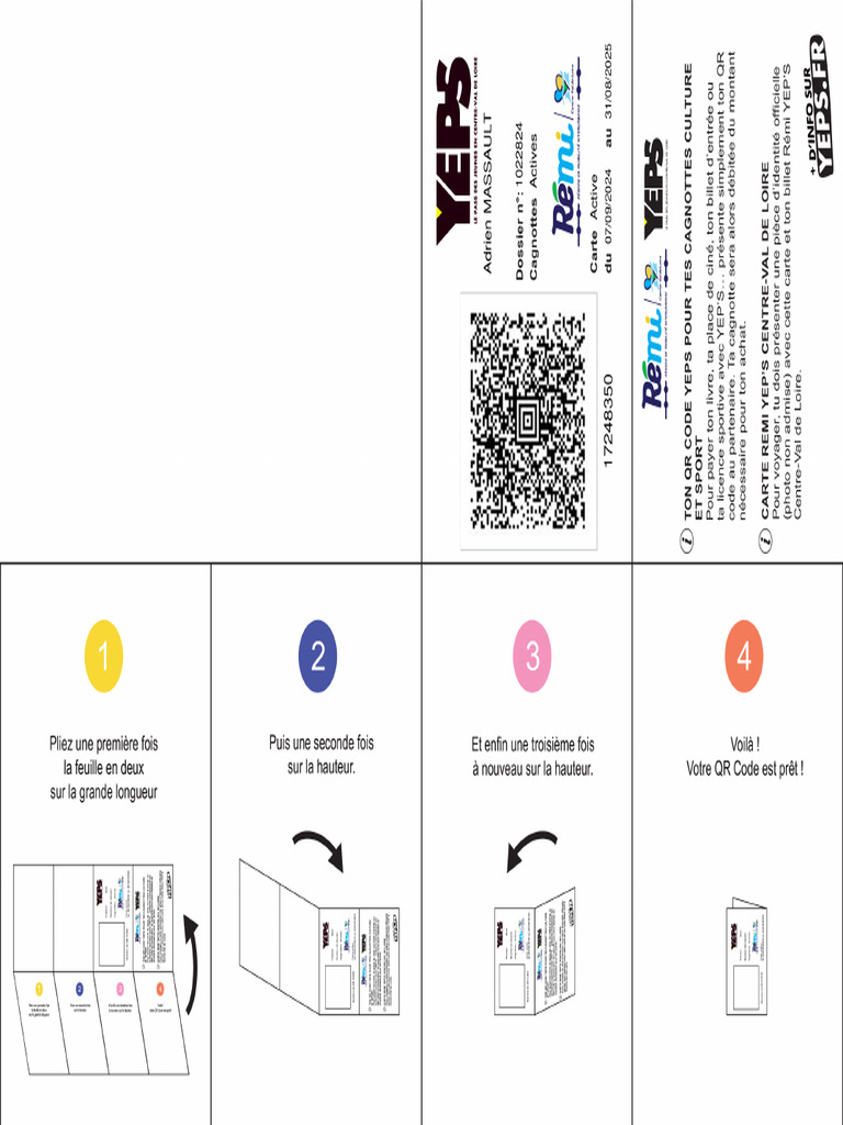 Carte REMI YEPS 2024 À 2025 | PDF