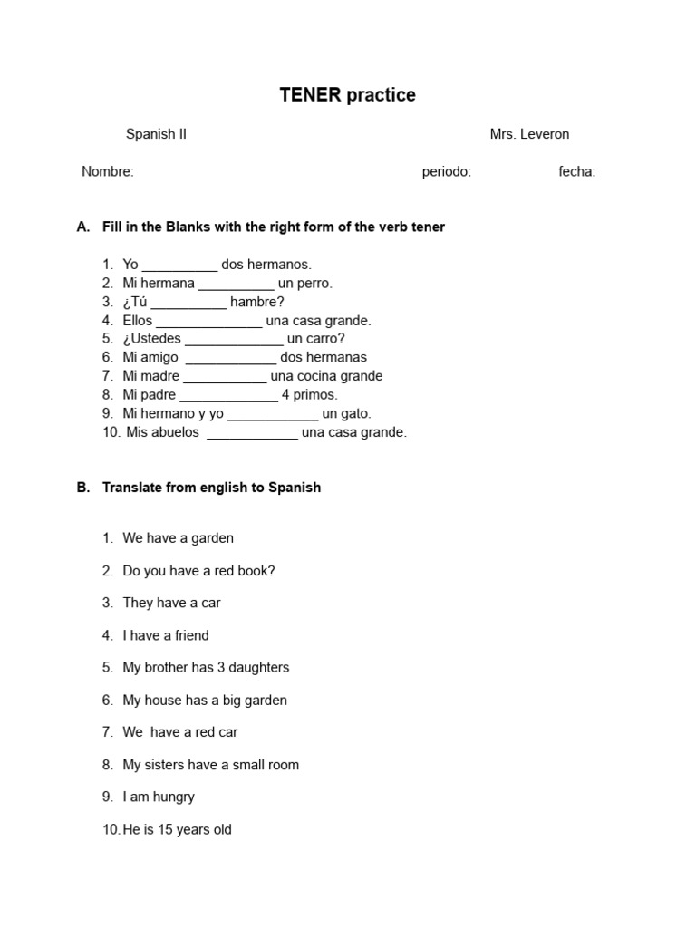 TENER Practice | PDF | Language Arts & Discipline