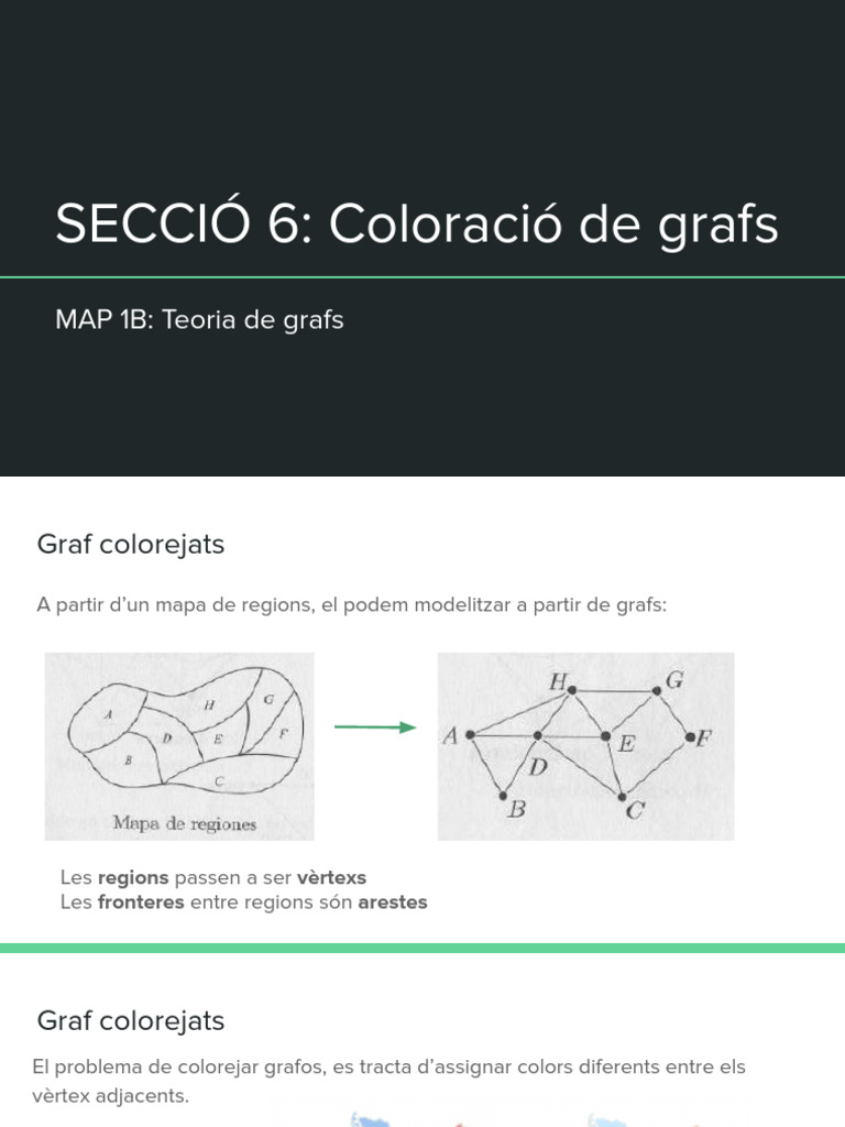 Secció 6 - Coloració de Grafs | PDF