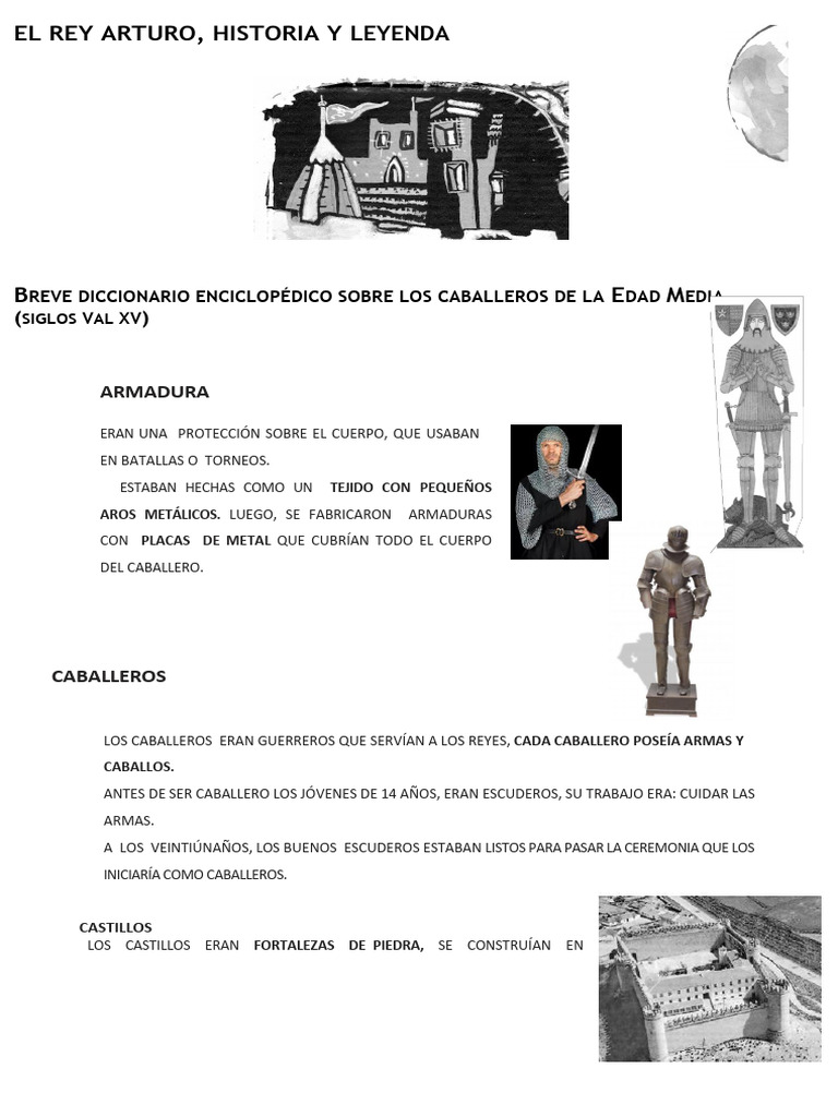 Rey Arturo: Historia y Leyenda Medieval | PDF | Esmerejón | Caballero